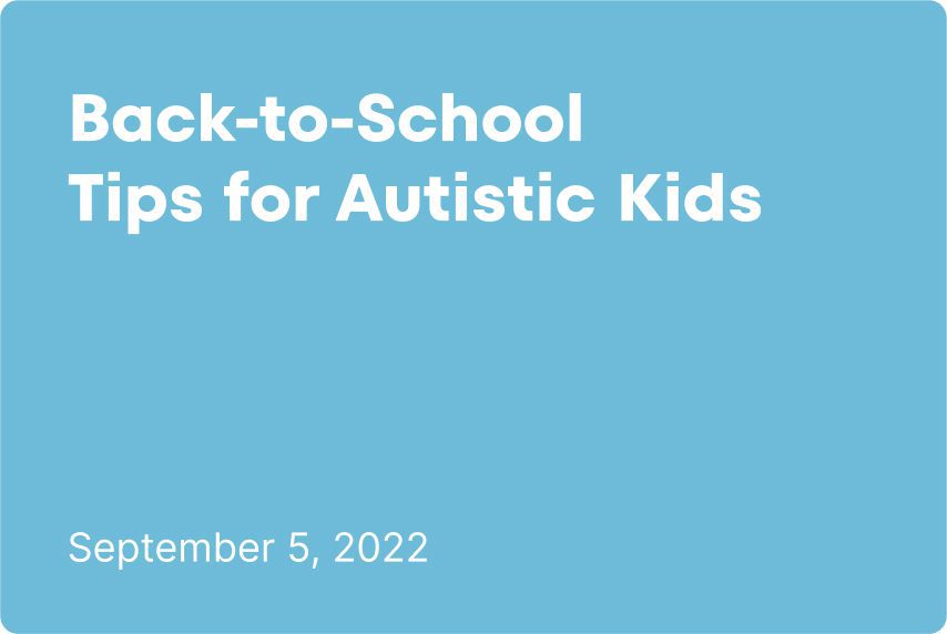 Back-to-School Tips for Autistic Kids In - HUG CENTER